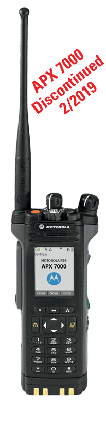 Discontinued Motorola Solutions APX 7000 Portable Two Way Radio Electronic Engineering
